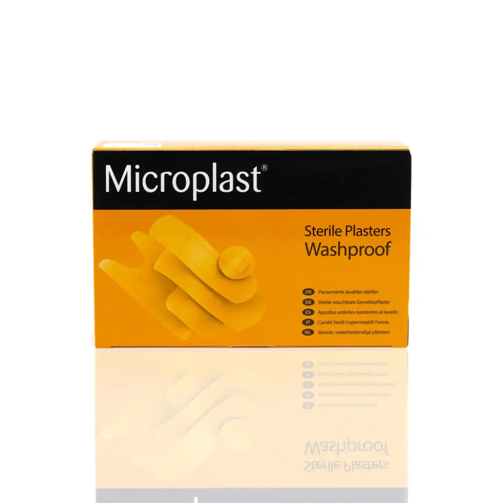 Microplast Plasters 7.5cm x 2.5cm Washproof Box 100