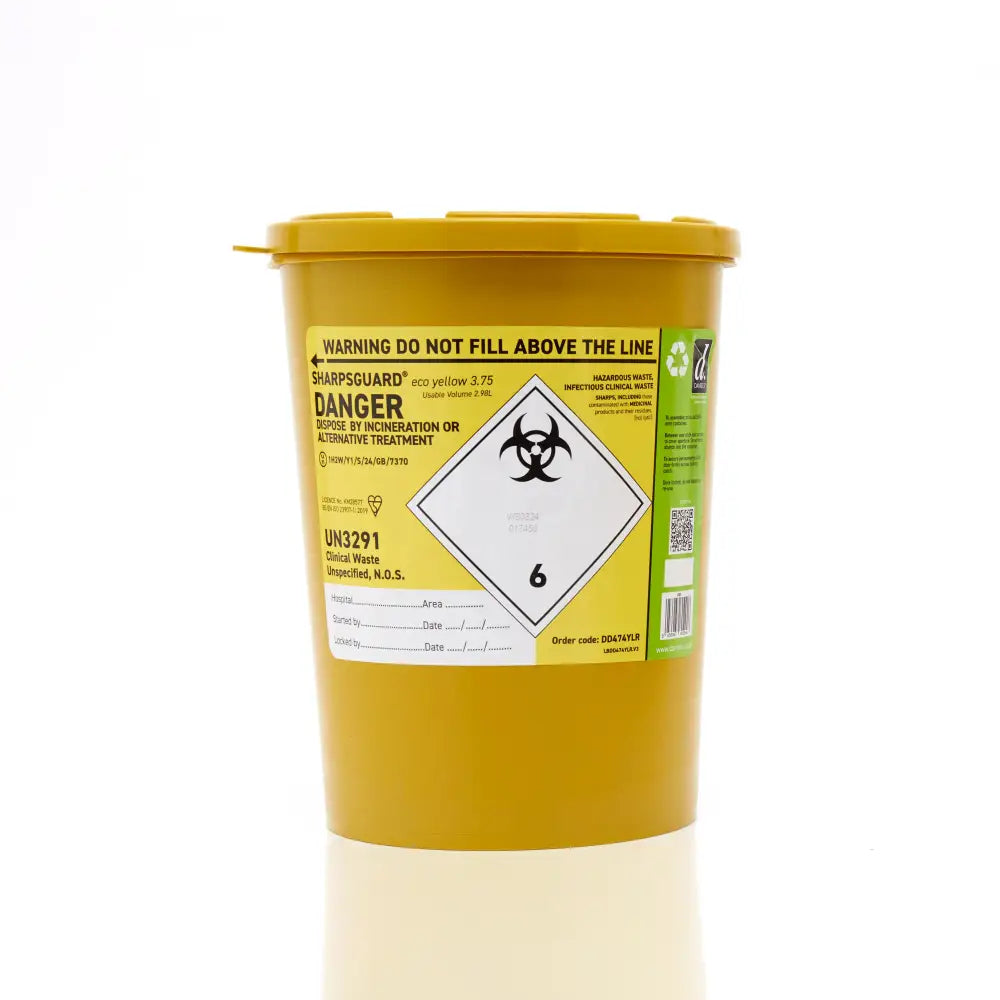 Sharps Disposal Container 3.75L First Aid Supplies
